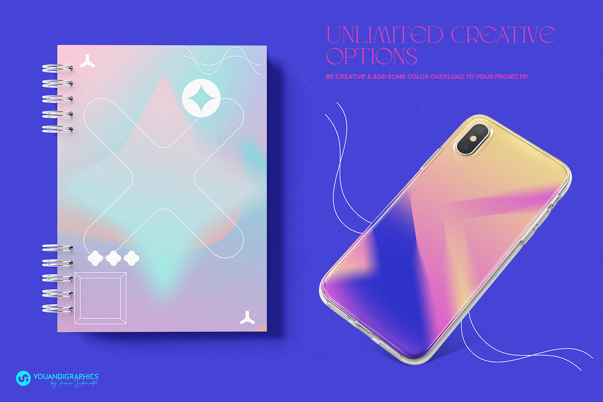 Color Overload Gradients Artwork Kit, a Background Graphic by ...