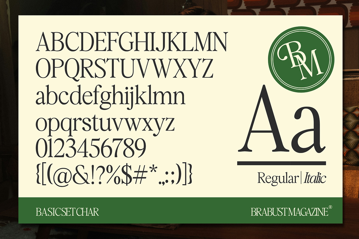 Brabust Magazine, a Serif Font by Attract Studio