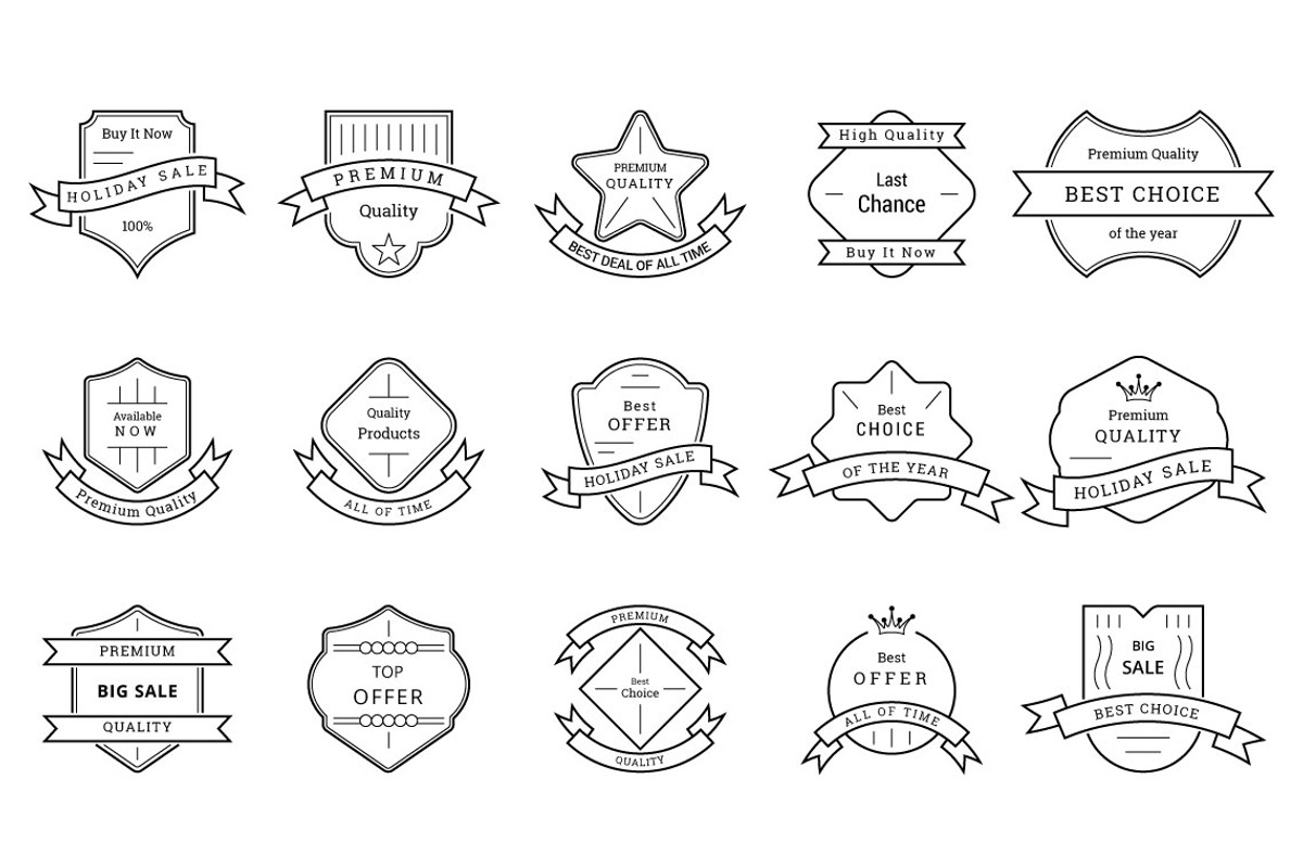80 Sale, Discount, Offer Badges, a Graphic by Creative Stall