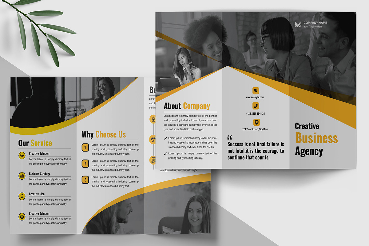 Trifold Brochure Design Layout
