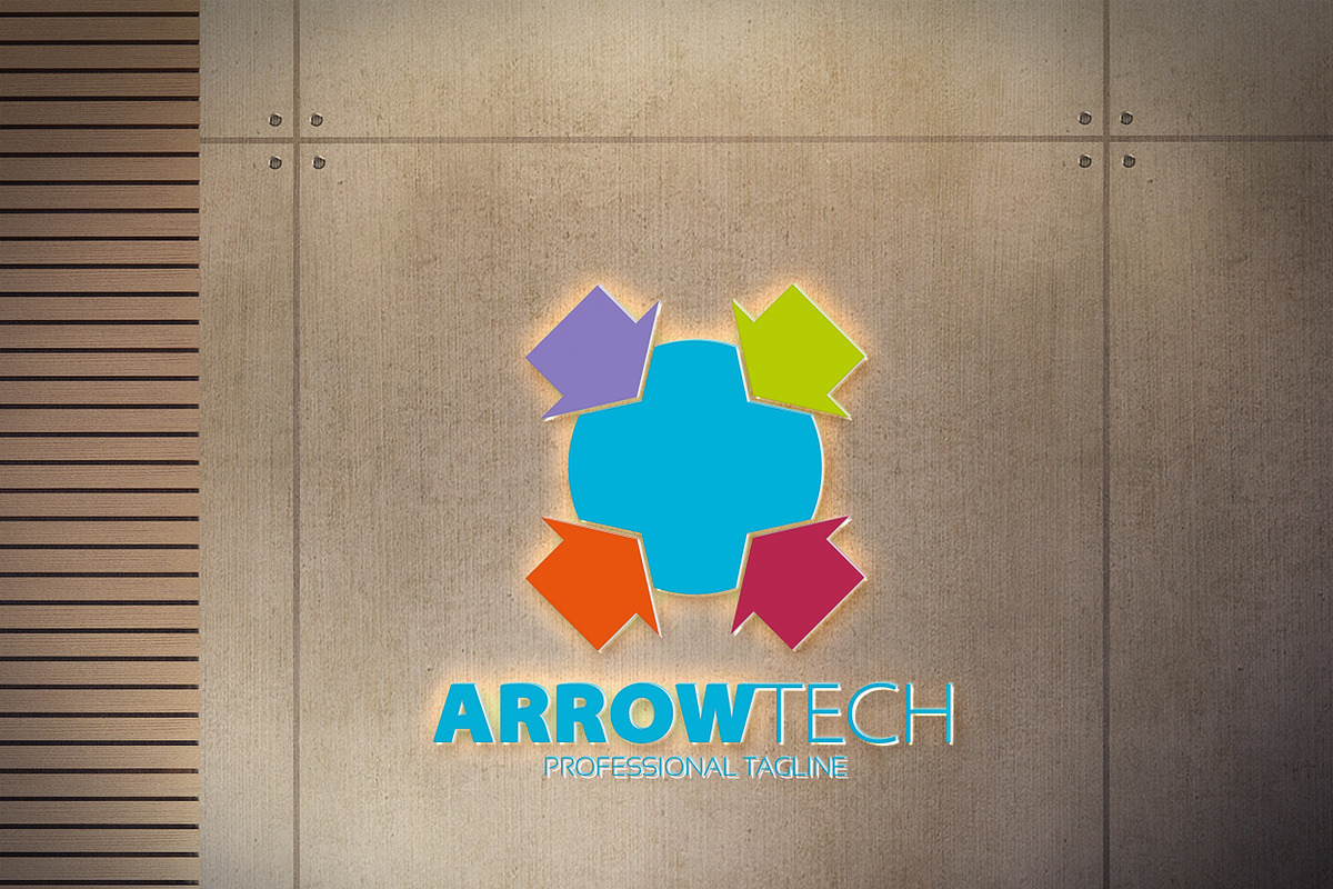 Arrow Tech Logo, a Branding & Logo Template by essegraphic