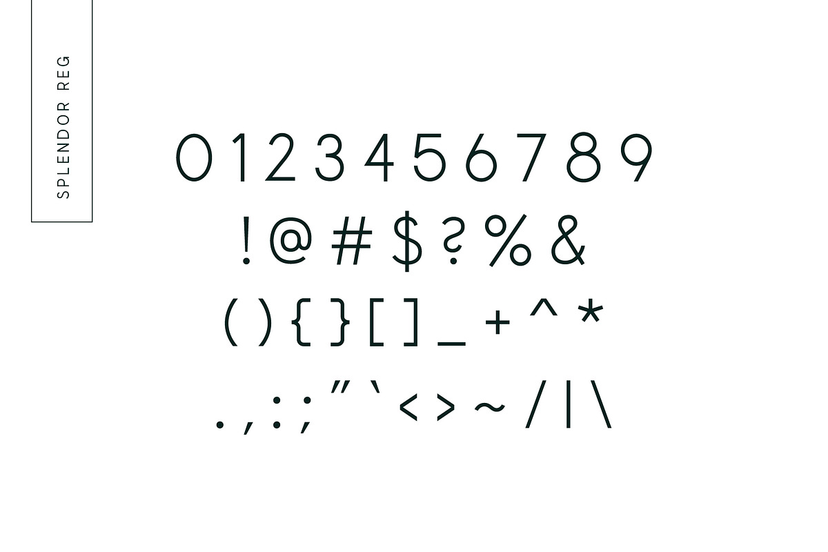 SPLENDOR - modern display font, a Sans Serif Font by The Routine Creative