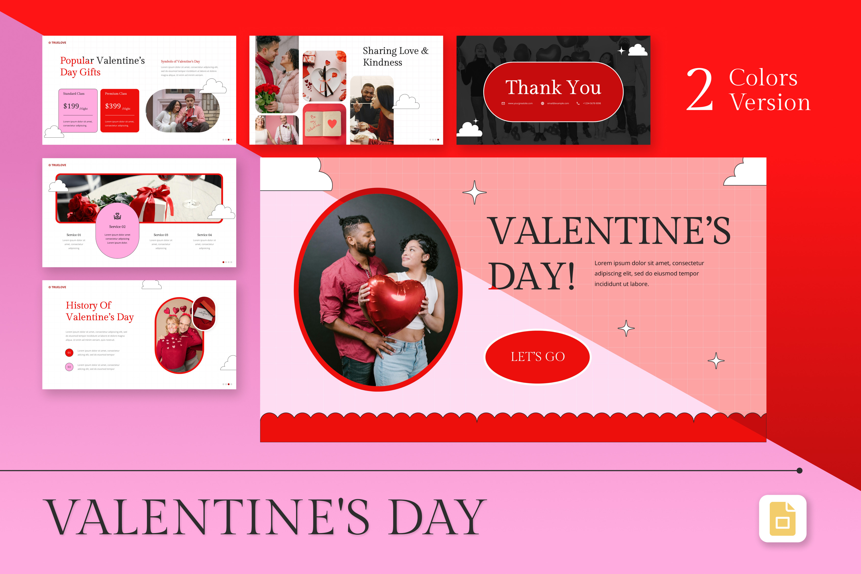 Valentine's Day Google Slides, a Presentation Template by Antstheme