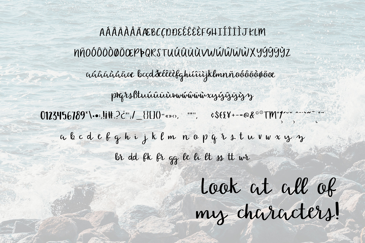 She Sells Seashells Cursive Font, a Script Font by Beck McCormick ...