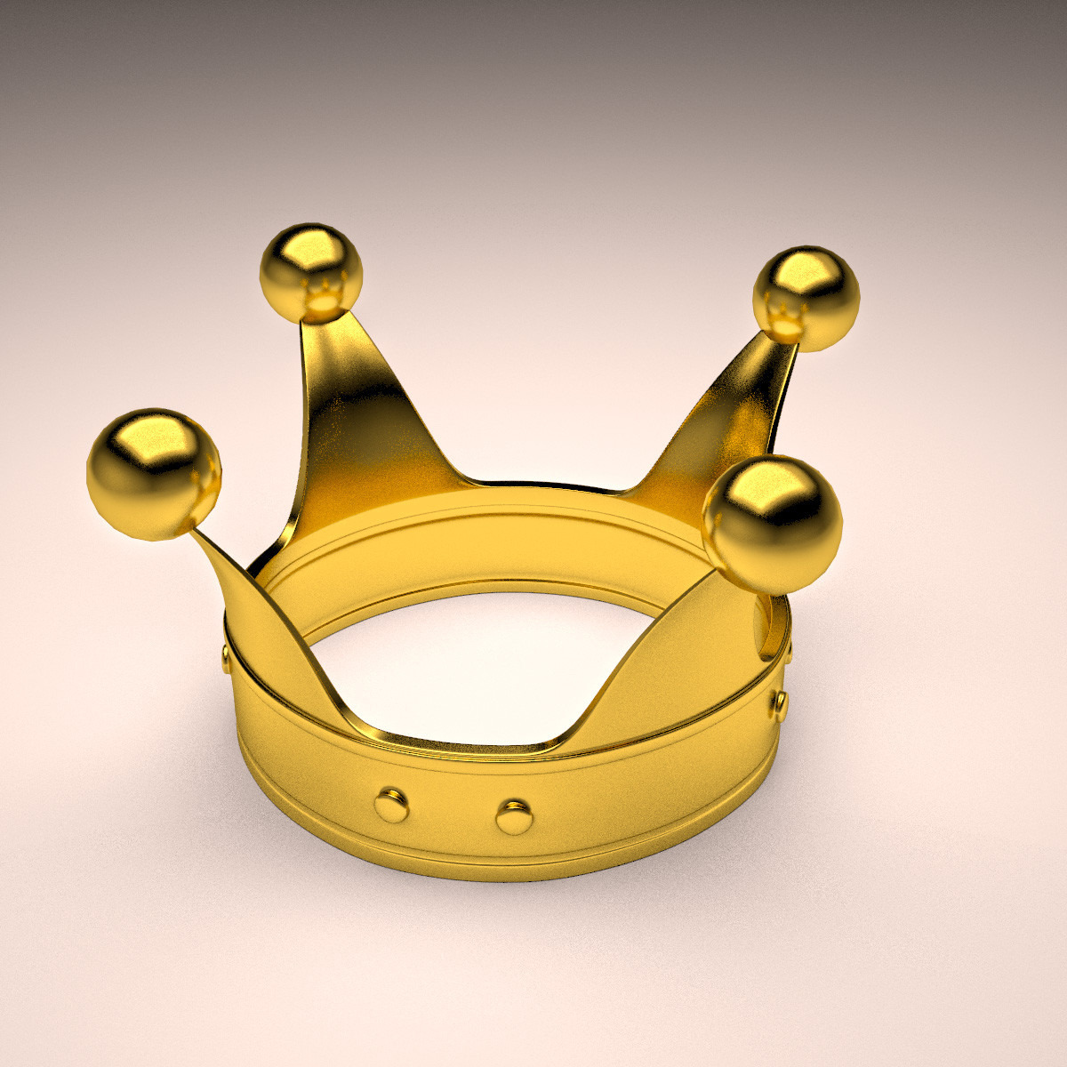 Gold crown, an Object 3D Model by konstantin.ermolaev | Creative Market