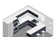 Isometric kitchen set, an Icon by Equipoise