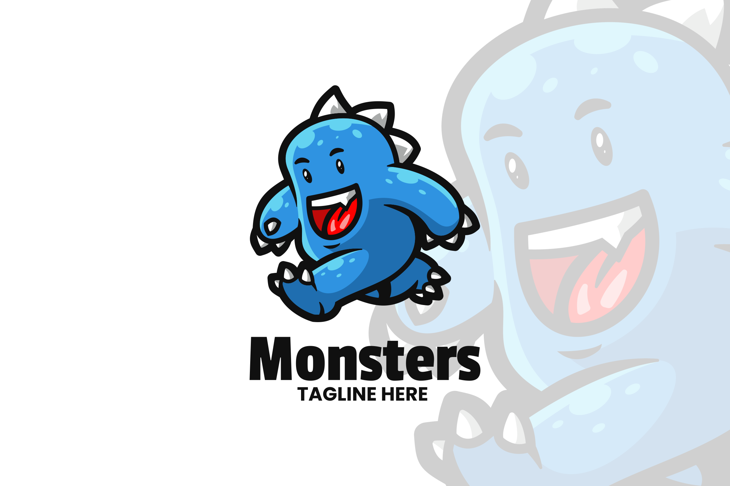 Monsters Mascot Logo Design. | Branding & Logo Templates ~ Creative Market