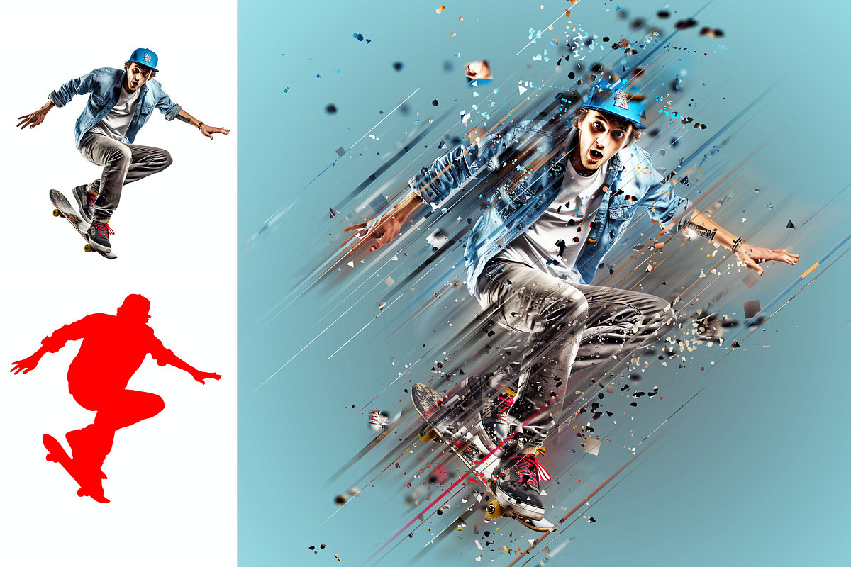 Mirror Dispersion Photoshop Action