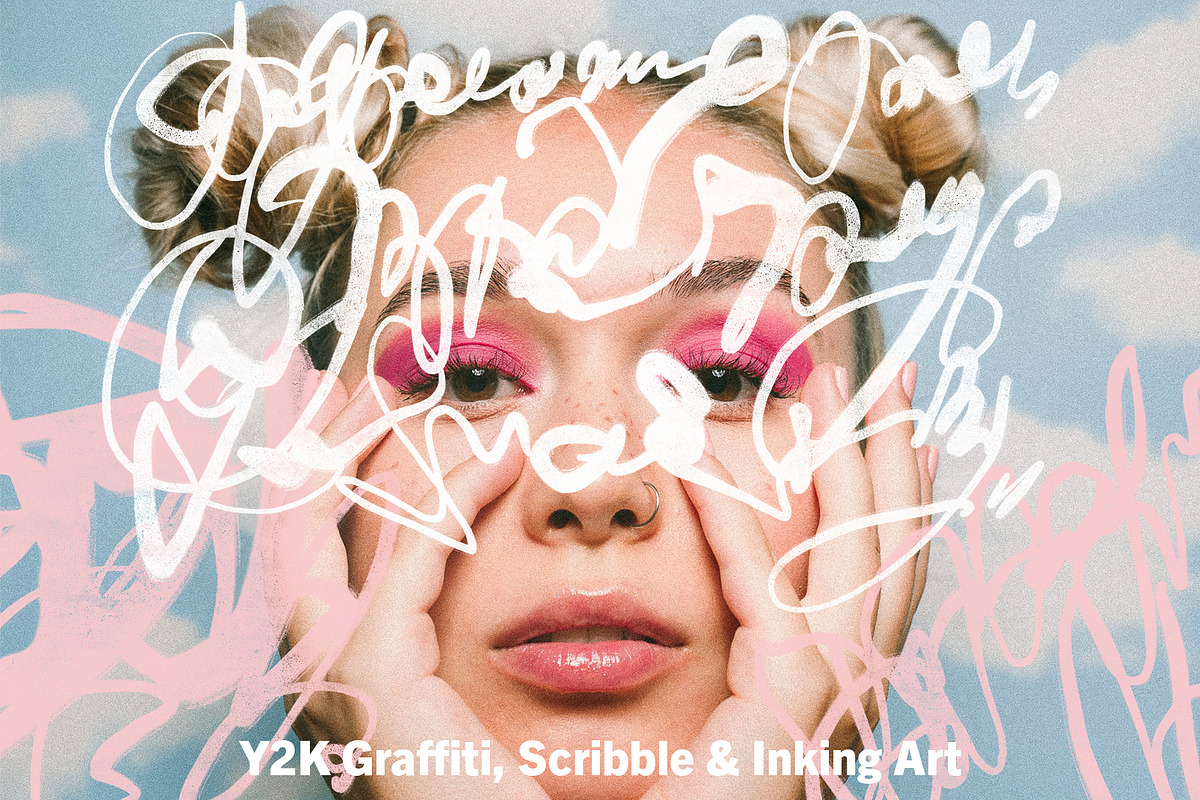 Y2K Graffiti, Scribble and Grunge Ink