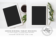 Green + Minimal Tablet Mockup Bundle, an iPad Mockup by WhiteIvy ...