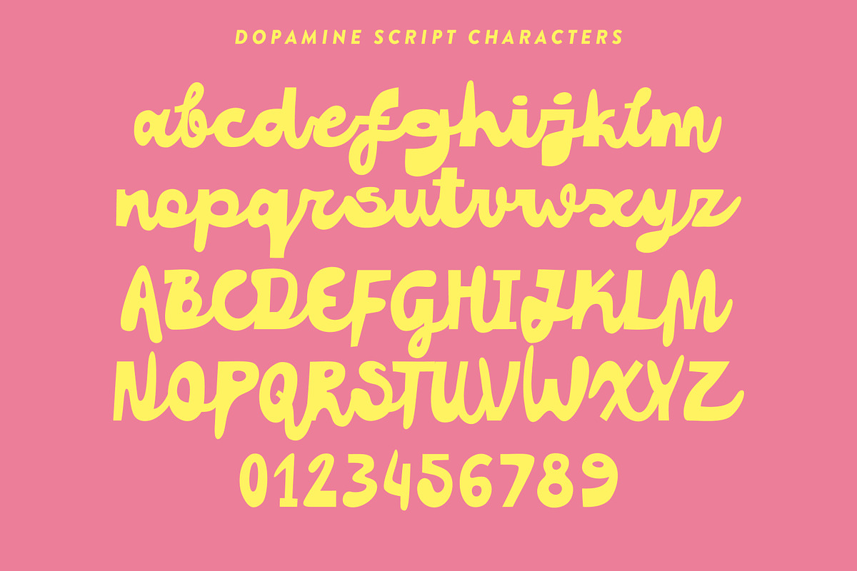 Dopamine Script Playful Vibe Font, a Script Font by Struvictory.art