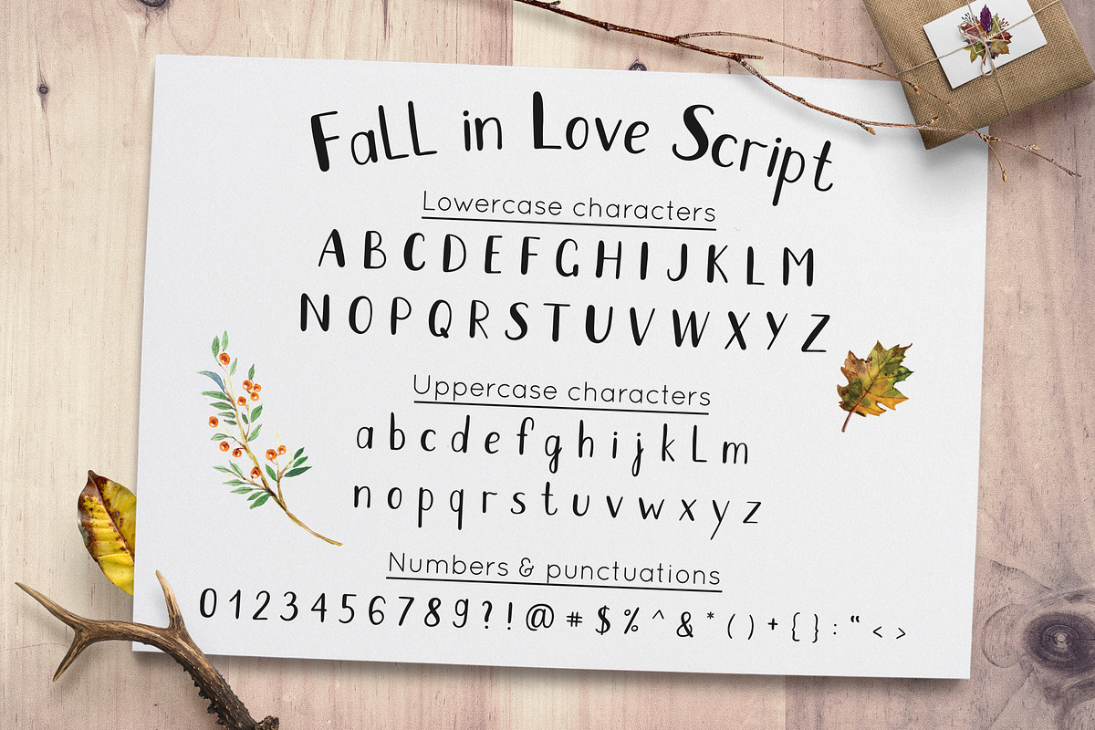 Autumn - fall in love font duo, a Script Font by Anna Zakharchenko