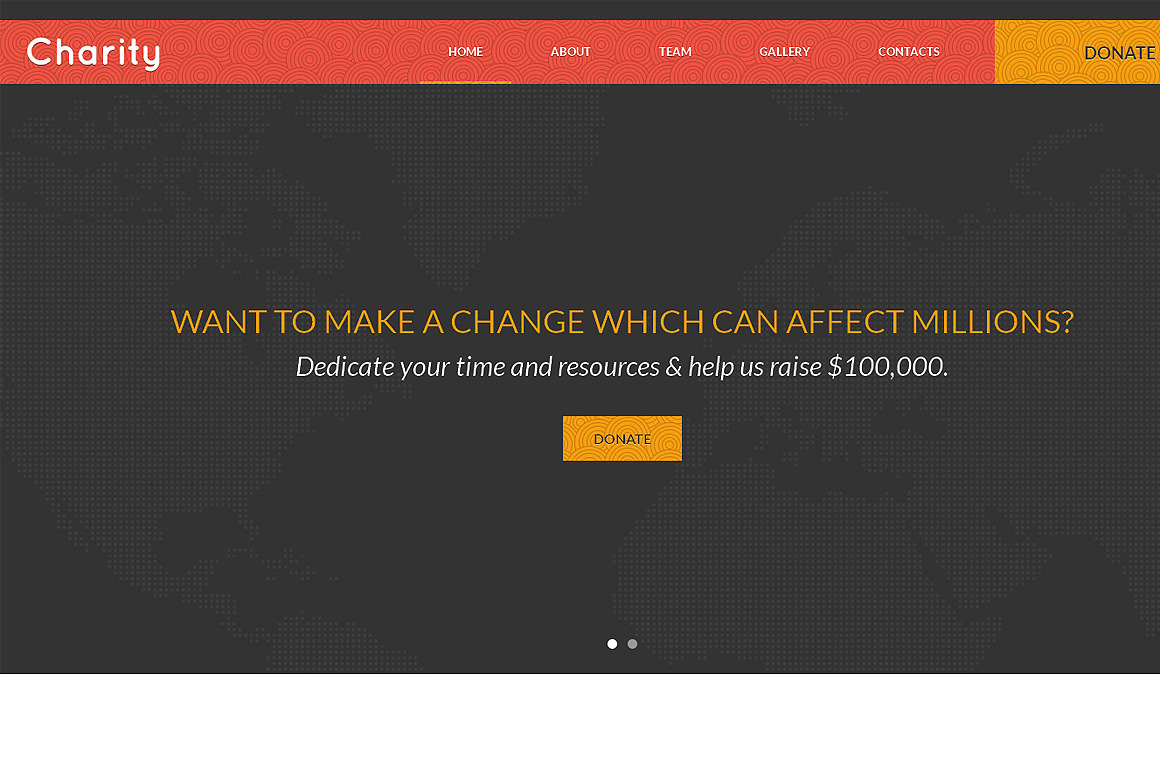 Charity Responsive One Page Theme, a HTML Template by IceTemplates