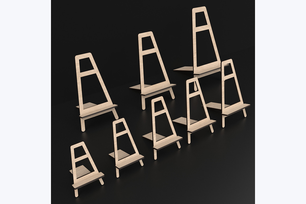 Easel Display Stands Laser Cut Files