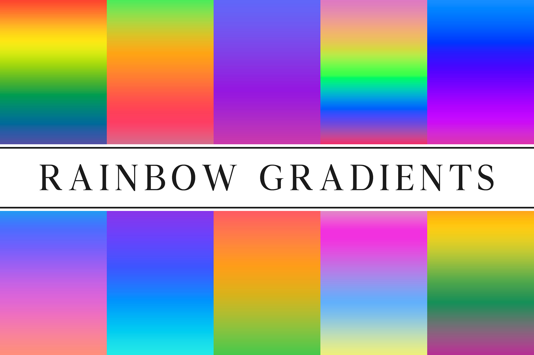 Rainbow Gradients | Creative Market