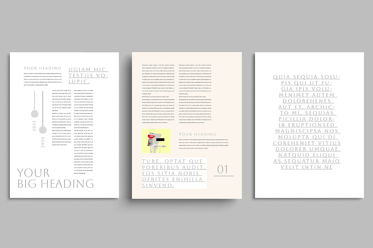 Minimalist E-book Layout