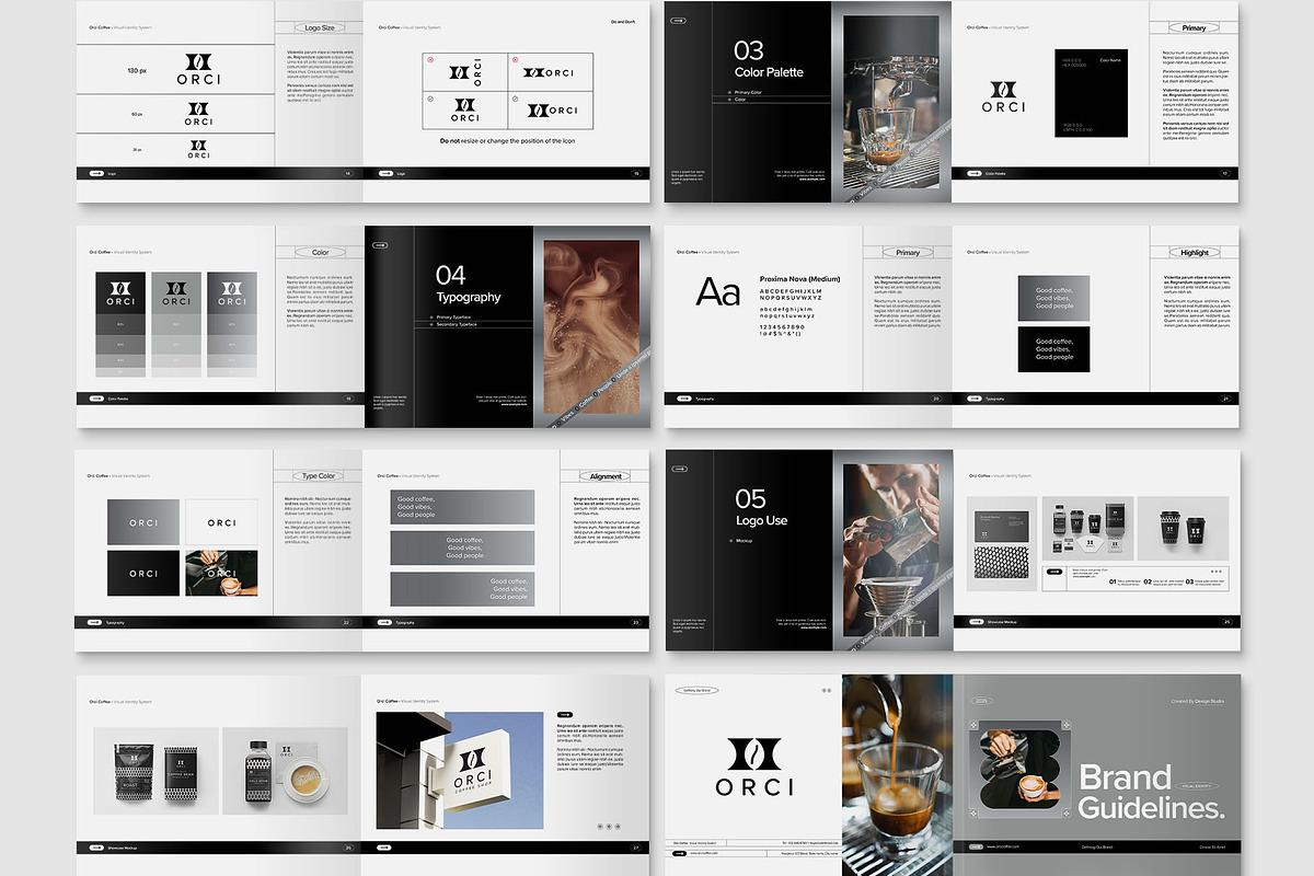 Brand Guideline Brochure Layout, a Brochure Template by BrandPacks ...