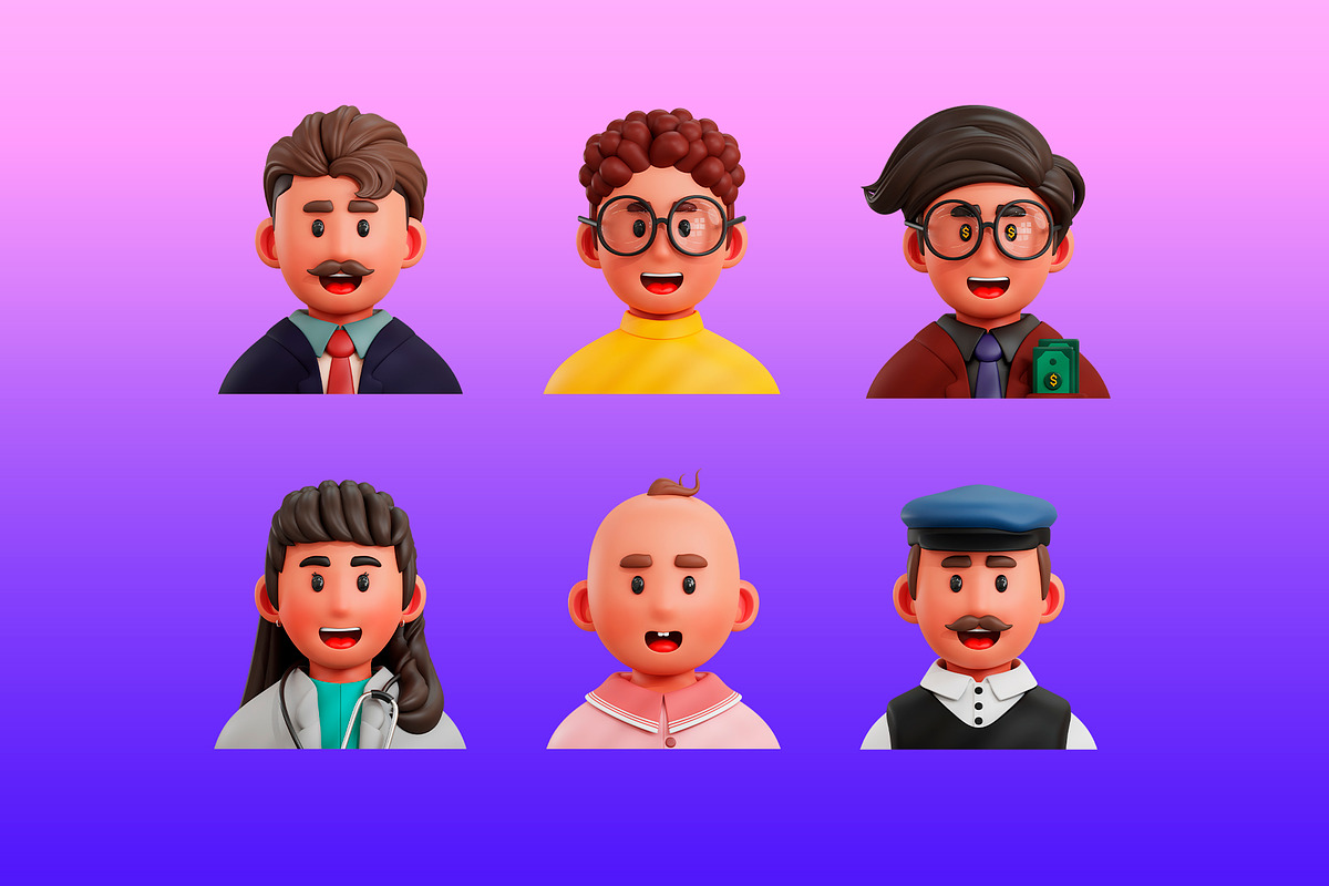 3D Avatar Professions-Monsters Visual