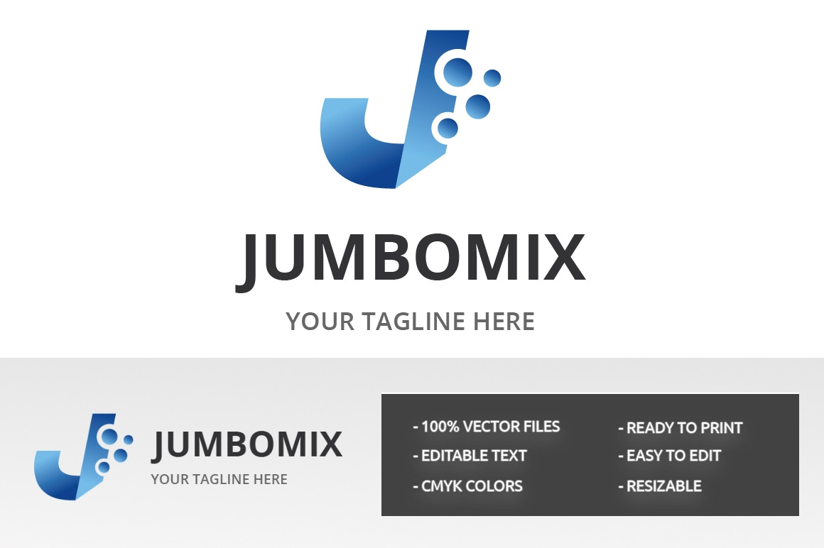 Letter J (Jumbomix) Logo, a Branding & Logo Template by Design_Planet ...