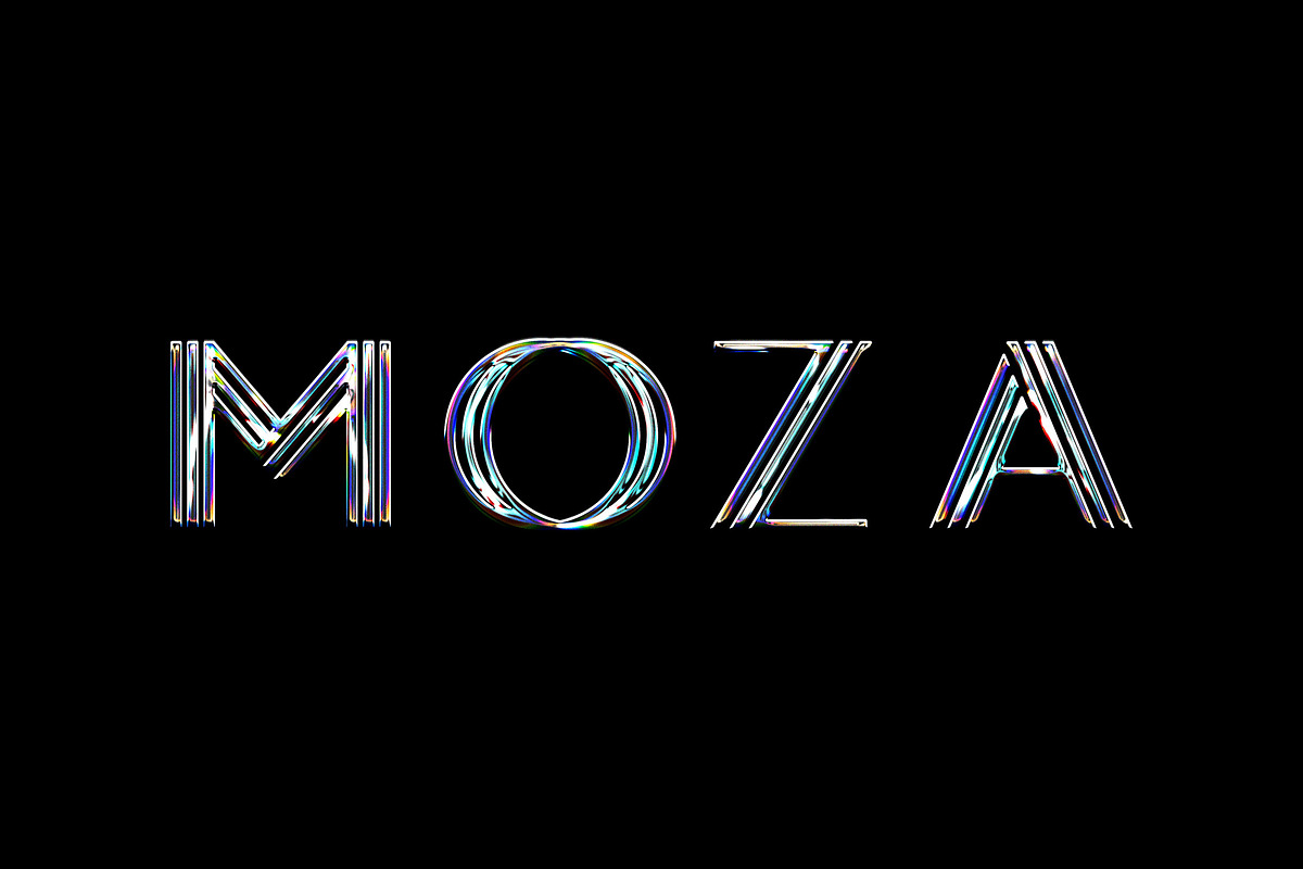 Iridescent Chrome Logo Mockup, a Layer Style Add-On by Design Squad