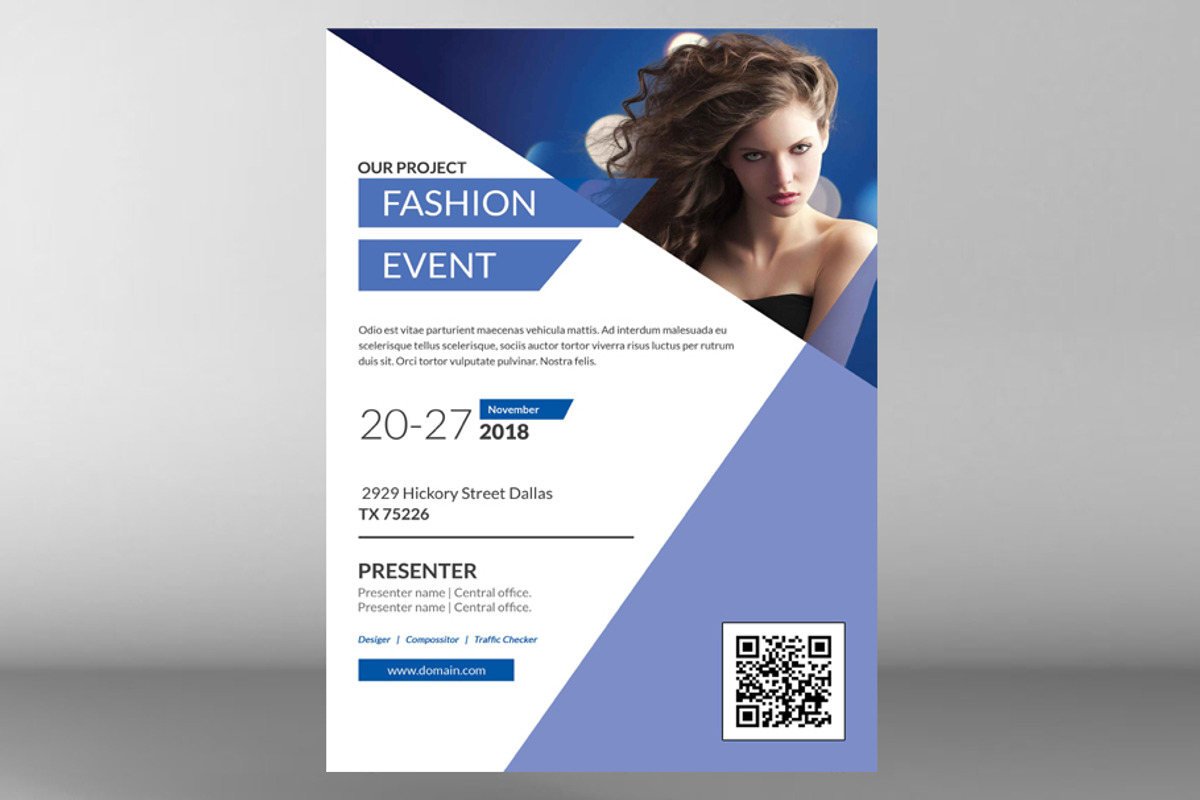 Fashion Event Flyer, a Flyer Template by PenciGraphics