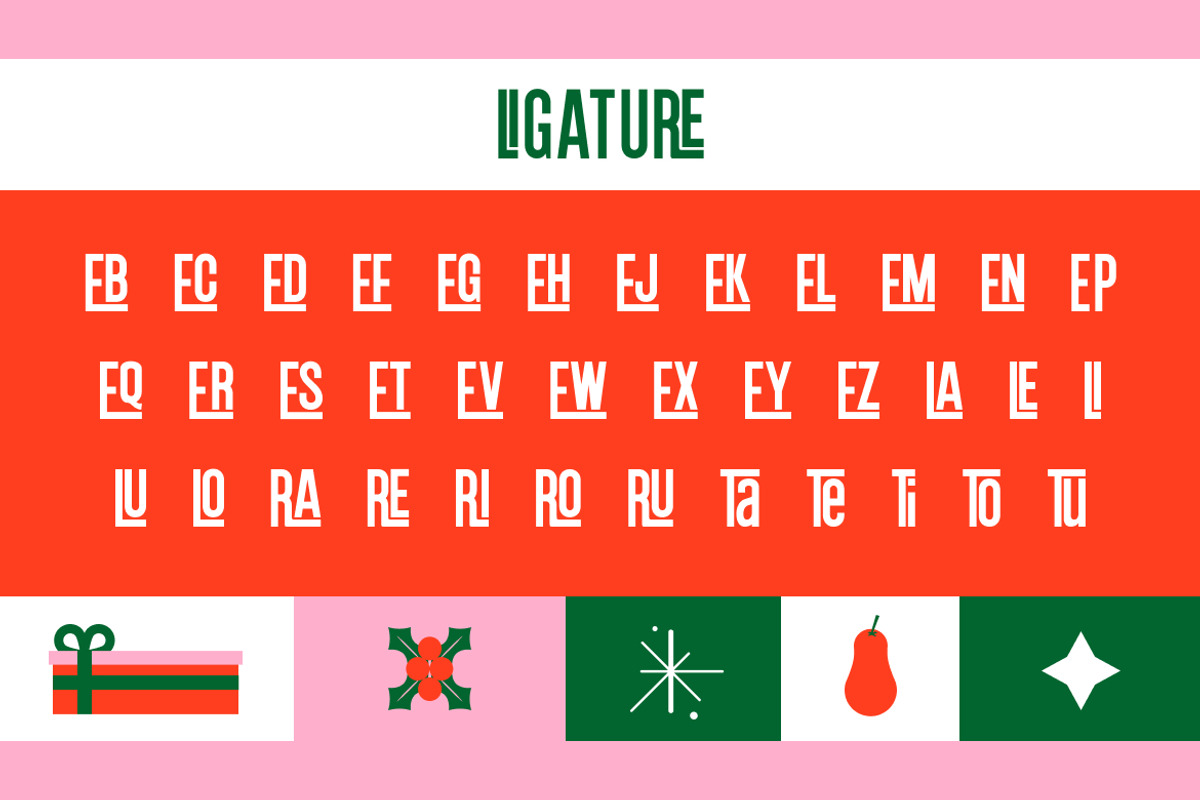 Bright Winter Sans Serif Christmas, a Sans Serif Font by Vadovastd