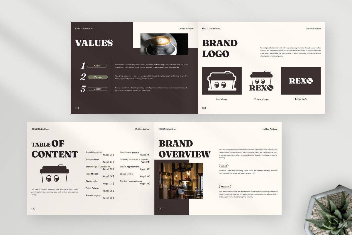 Minimalist Coffee Brand Identity Gui, a Branding & Logo Template by ...