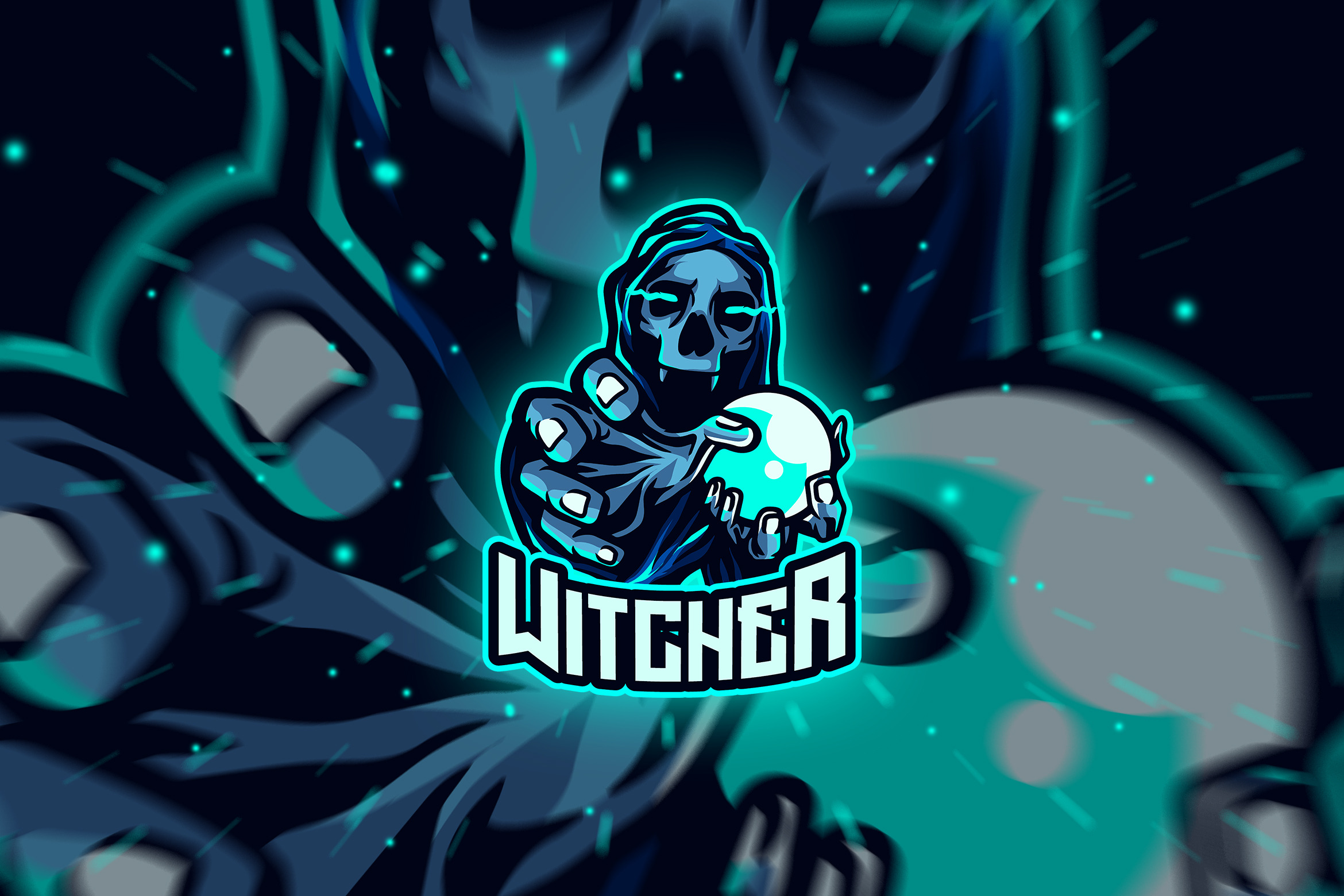 wicher - Mascot & Logo Esport, a Branding & Logo Template by AQR Studio