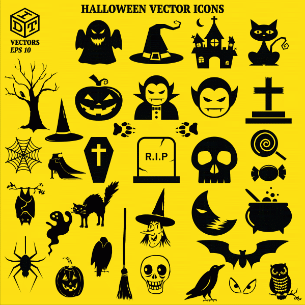 Halloween Vector + Free Pack, an Icon by Idette Designs™