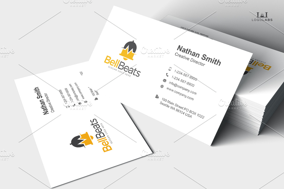 Bell Beats Logo, a Branding & Logo Template by LogoLabs