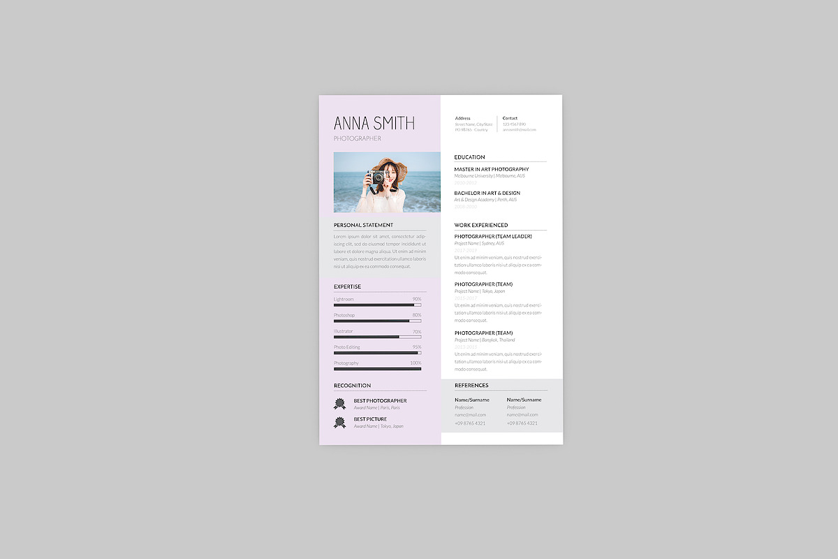 CV Earth Resume Designer, a Resume Template by AQR Studio