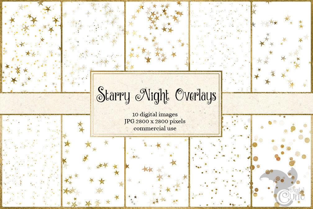 Gold Star Overlays, an Object Graphic by Digital Curio