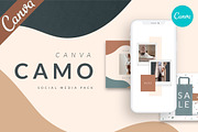 CANVA Camo Social Media Pack, a Social Media Template by Eviory