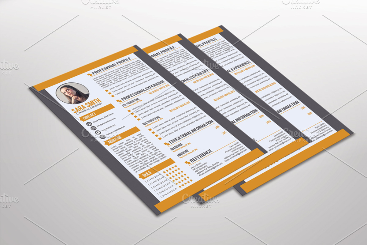 Enoxia Resume Template, a Resume Template by Dueza.Com