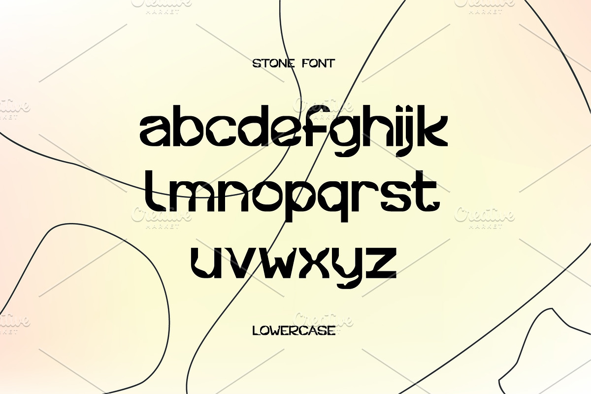 Stone Font, a Sans Serif Font by Mymlan Shop