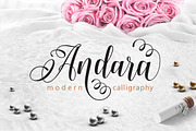 andara script, a Script Font by joelmaker