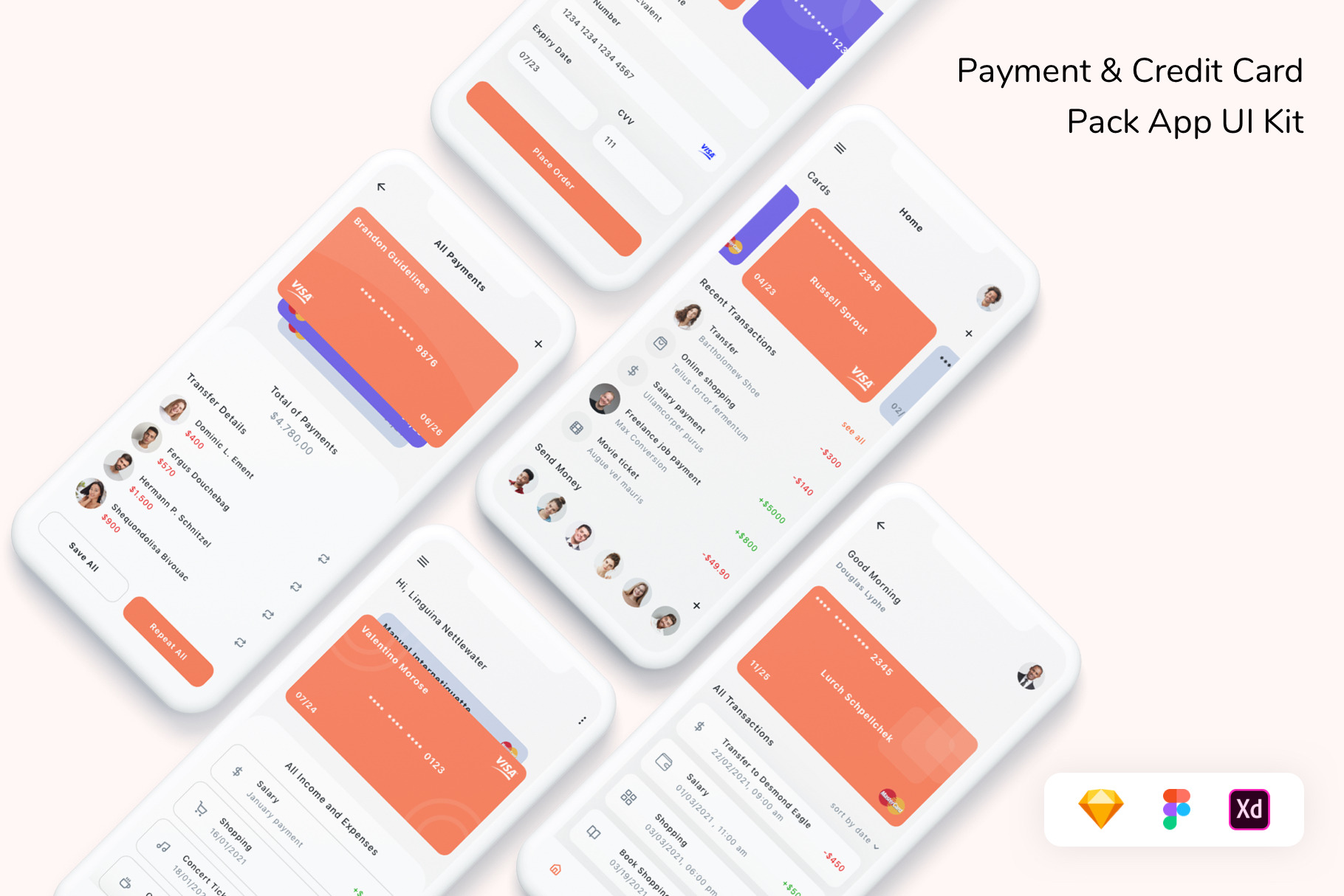 Payment & Credit Card Pack App UI Ki, an UI Kit Template by Betush ...