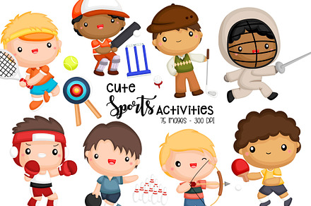 Sports Vectors and Clipart | Sports Illustrations ~ Creative Market