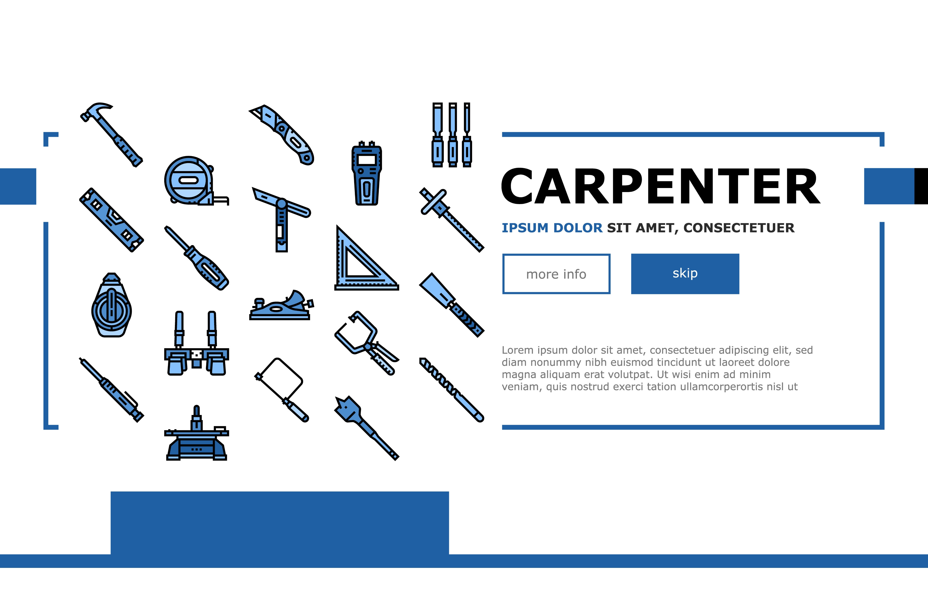 Carpenter Tool And Accessory Landing, an Industrial Photo by pikepicture