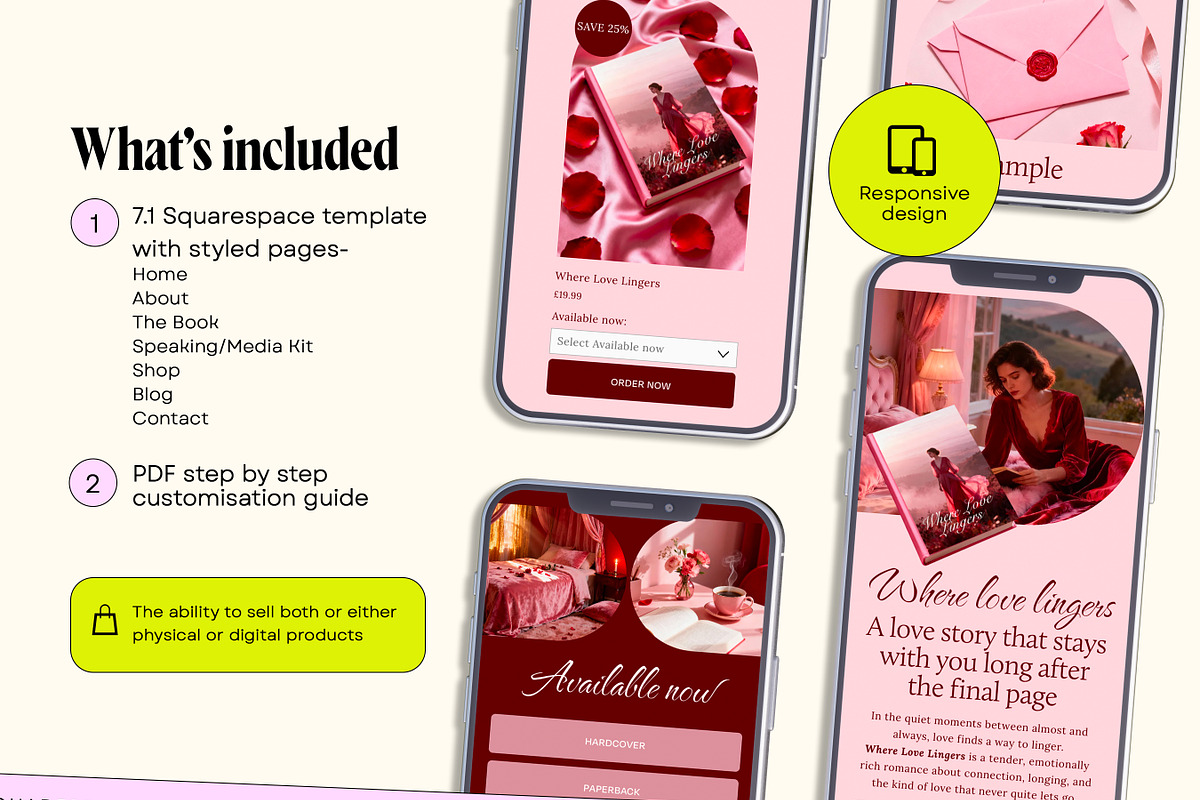 Modern Female Romance Author Website