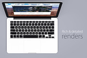 MacBook Pro 13 retina template, a Mac Mockup by Jérémy Paul