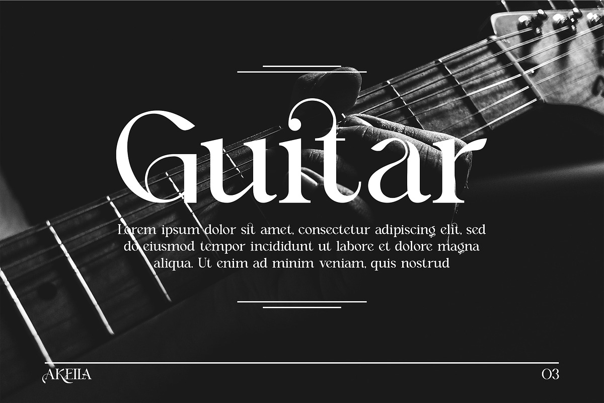 Akeila Serif Font, a Serif Font by Idea Studio