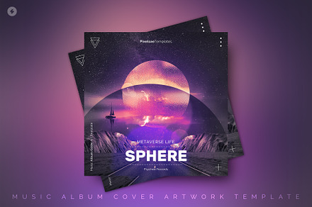 Patterns Album Cover Art | Social Media Templates ~ Creative Market