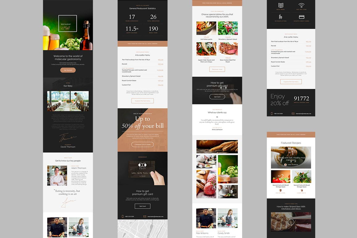 Restaurant Email Template, an Email Template by IdealUI