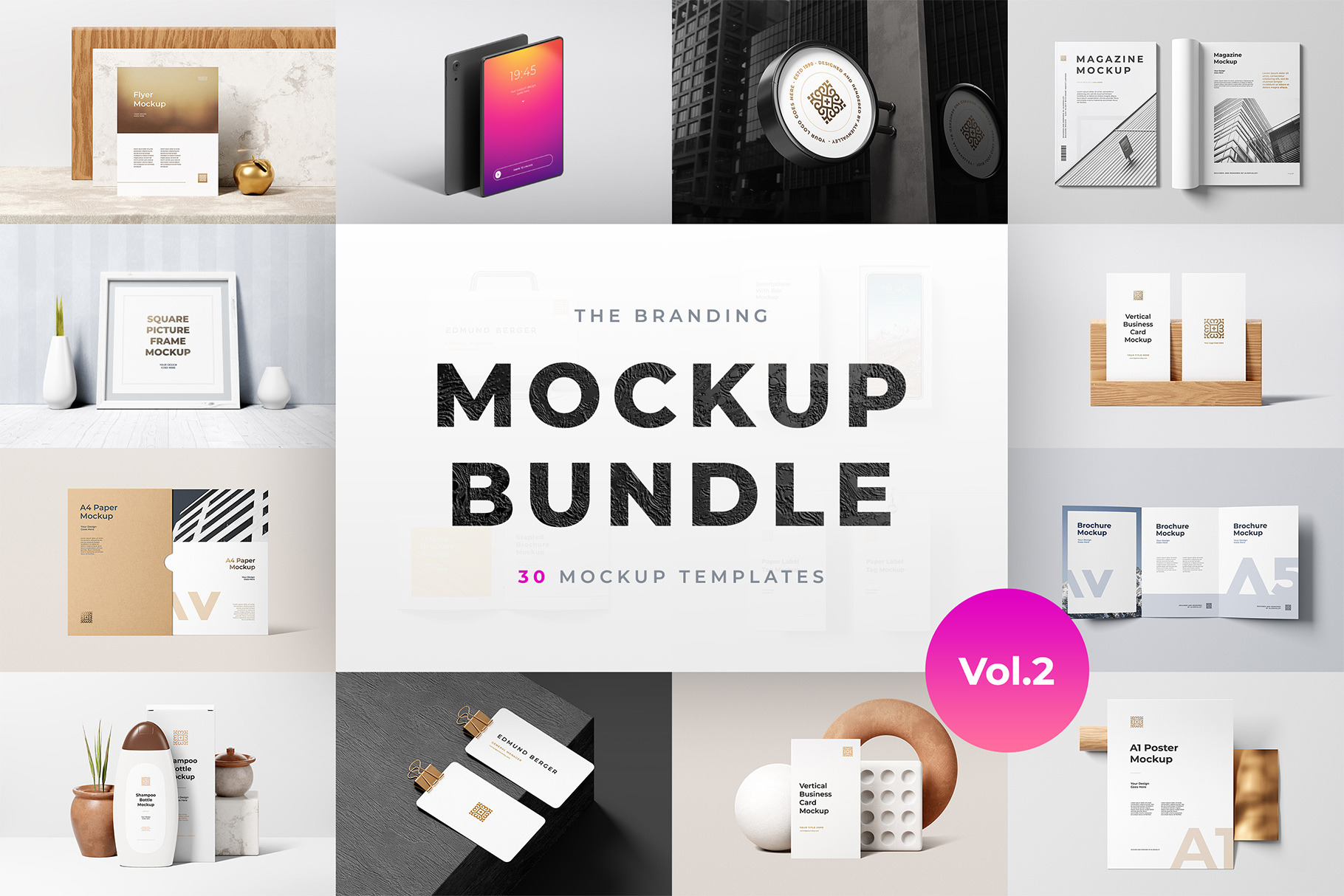 The Branding Mockup Bundle Vol.2