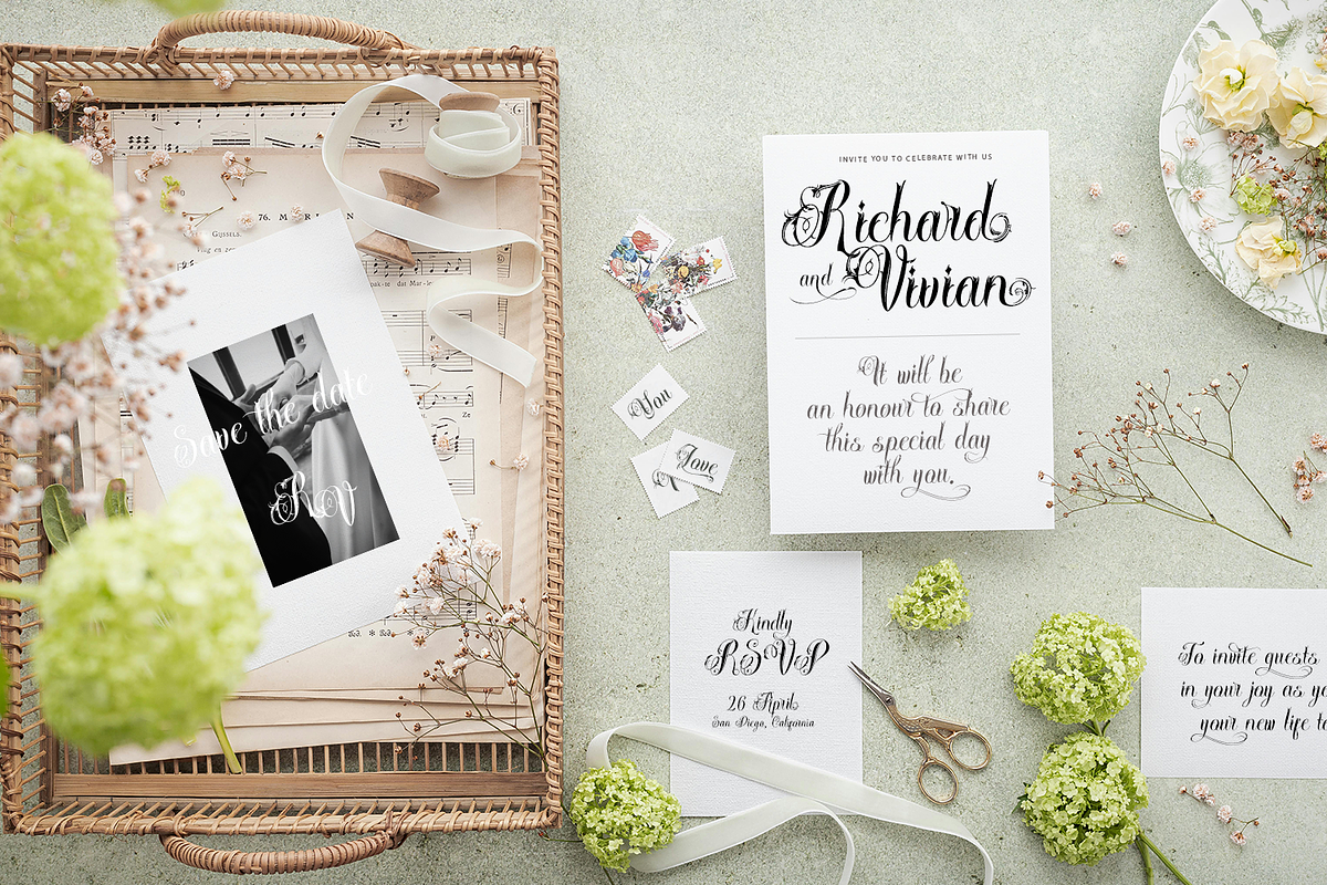 Hentagie Classic Script, a Script Font by madeDeduk