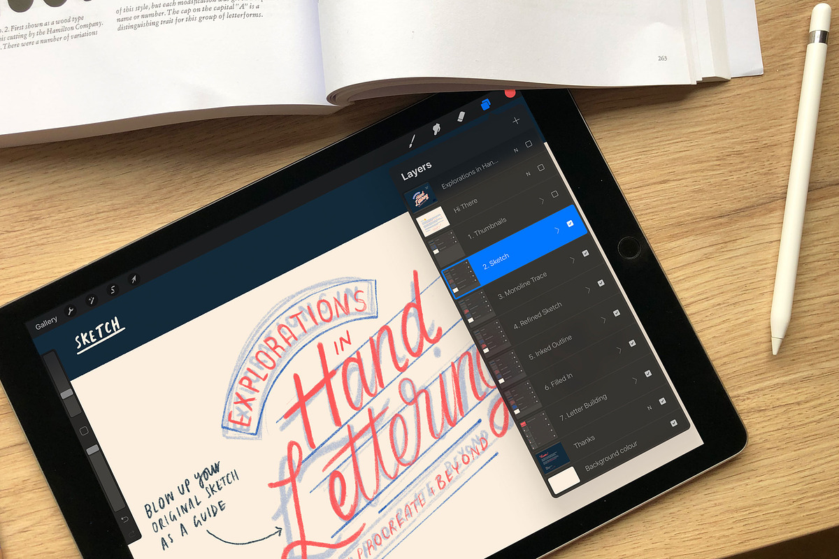 The Procreate Hand Lettering Toolkit, a Brush Add-On by Idle Letters