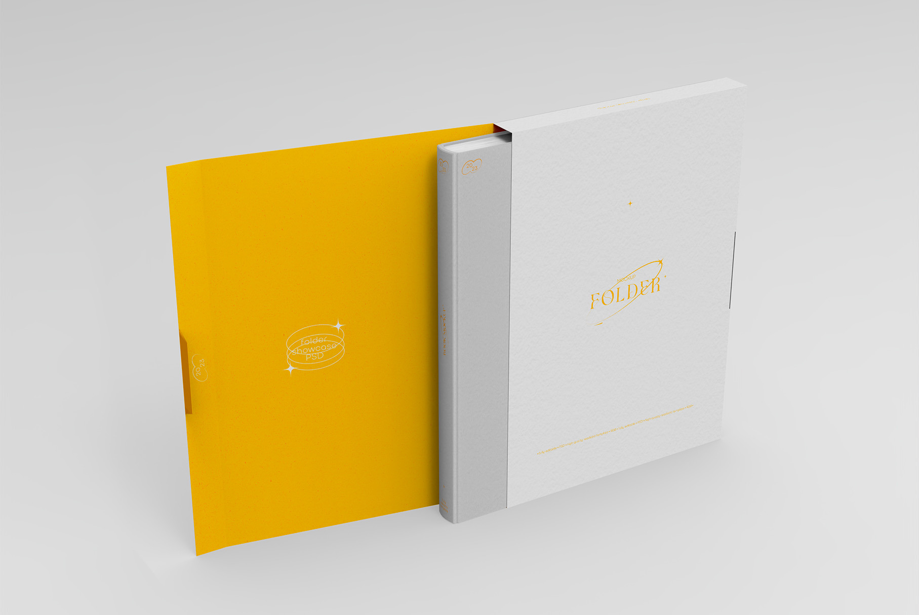 3d Hard Cover Book & Slipcase Mockup, a Packaging Mockup by The Rose ...