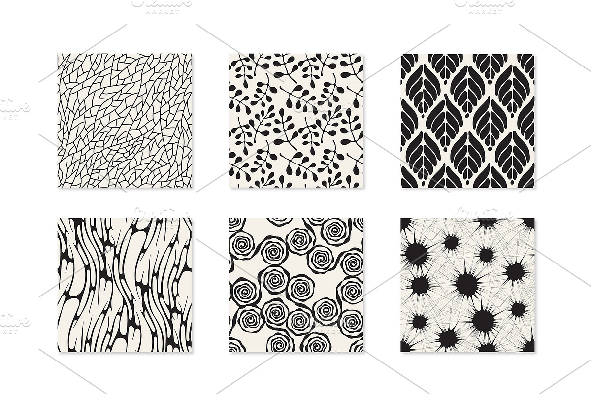 Natural Seamless Patterns Bundle, a Pattern Graphic by Curly_Pat
