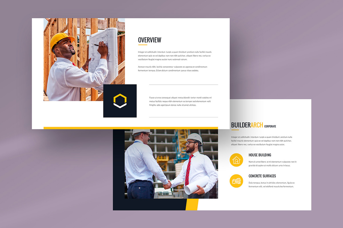 Construction Company Profile Figma PPT